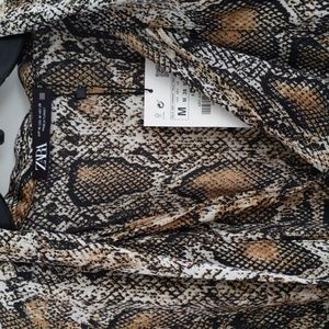 Zara | Dresses | Zara Snake Print Midi Dress | Poshmark